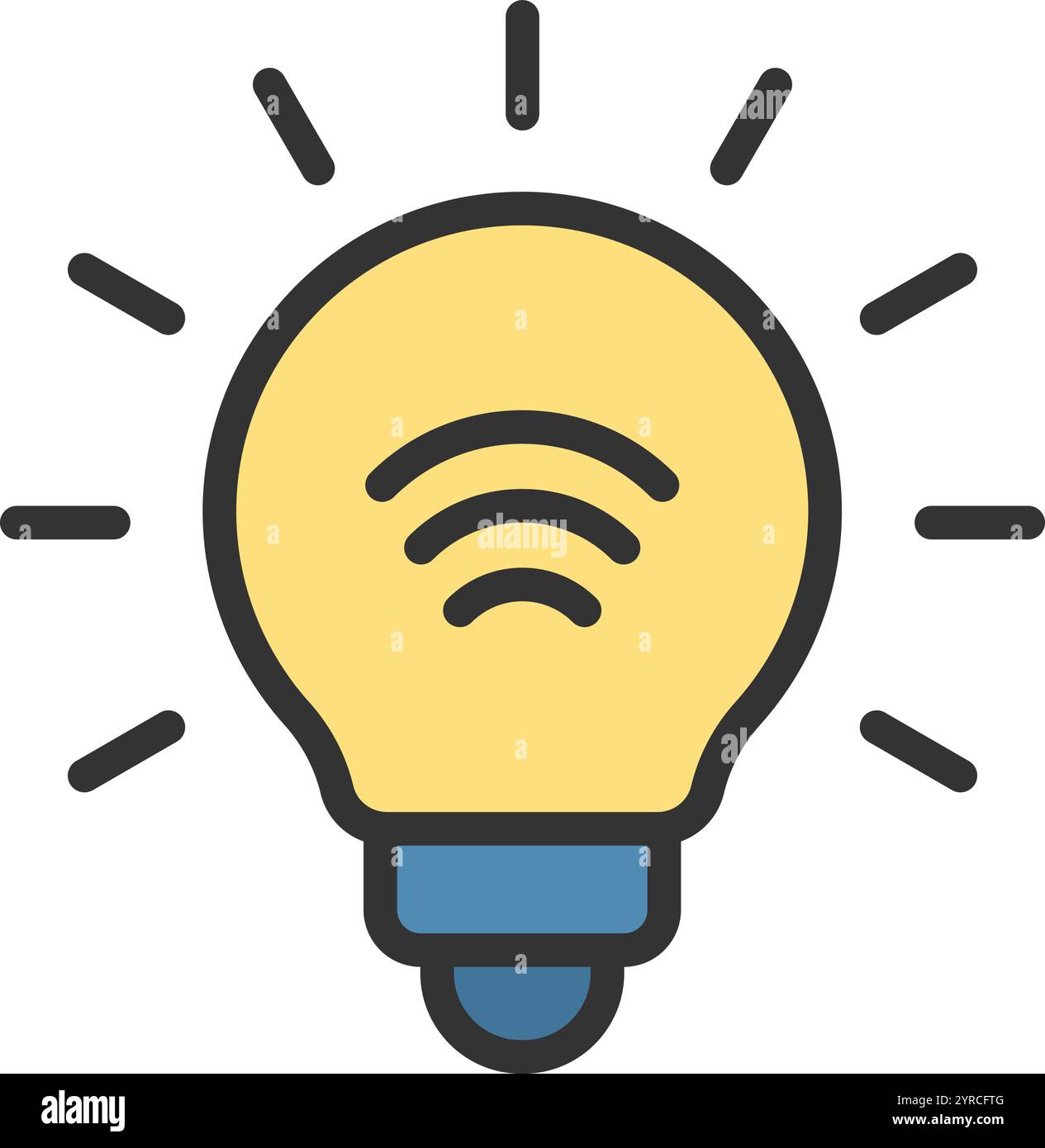 Smart Light icon vector image. Suitable for mobile application web ...