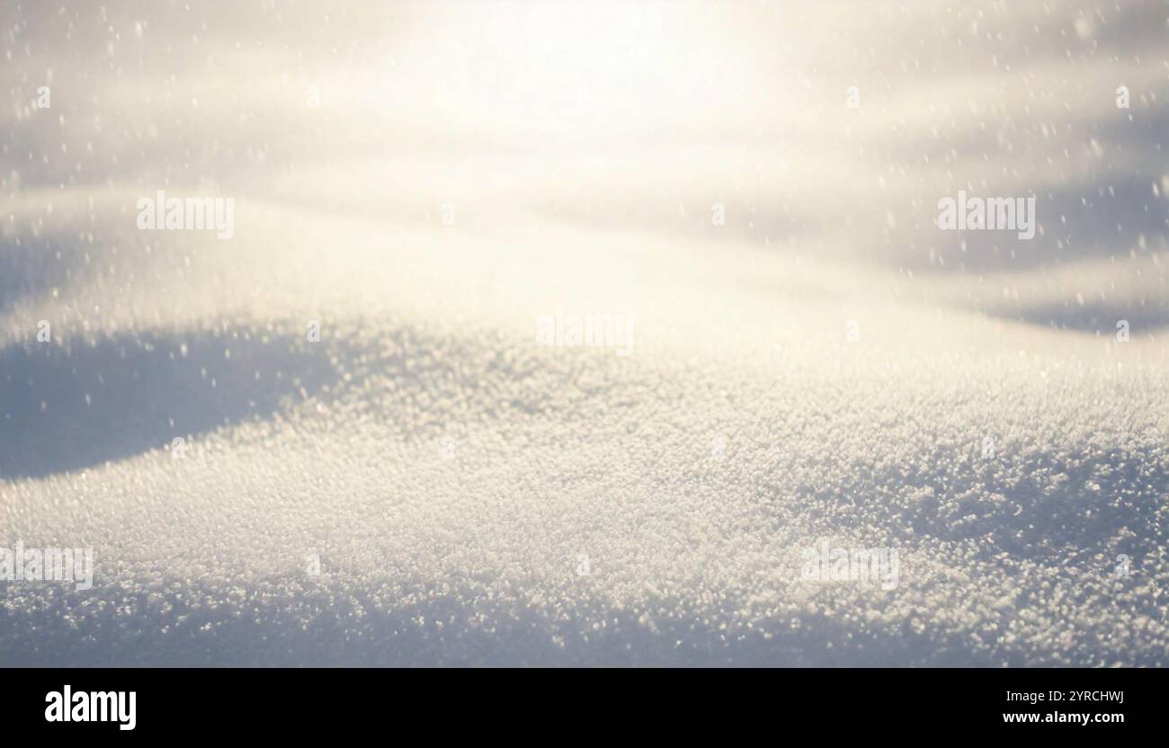 Icy snowy winter landscape background with falling snow - Festive ...