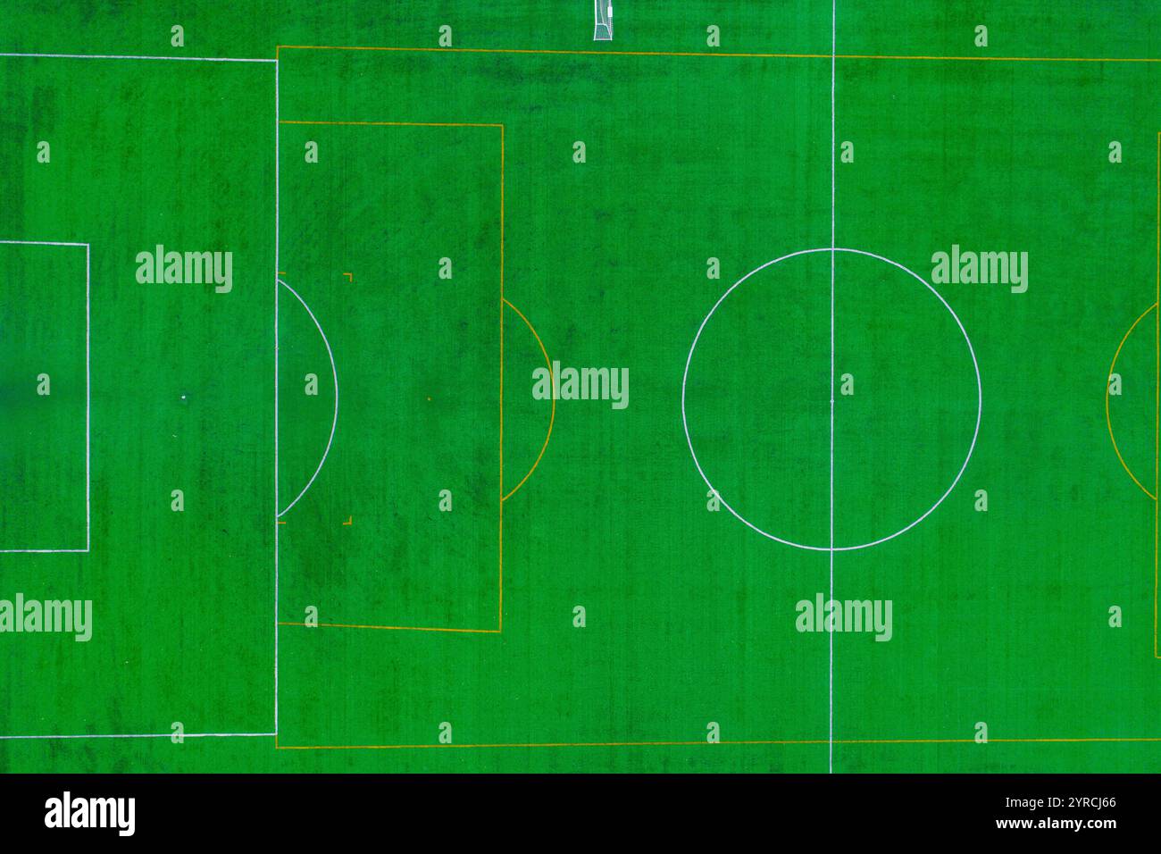 football field seen from above, drone photography, sport court ...