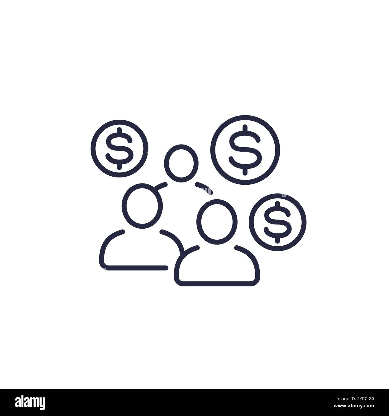 Income line icon Stock Vector Images - Alamy