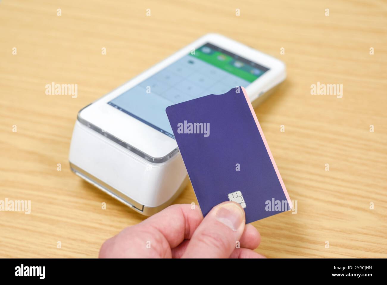 Customer hand making online payment hi-res stock photography and images ...