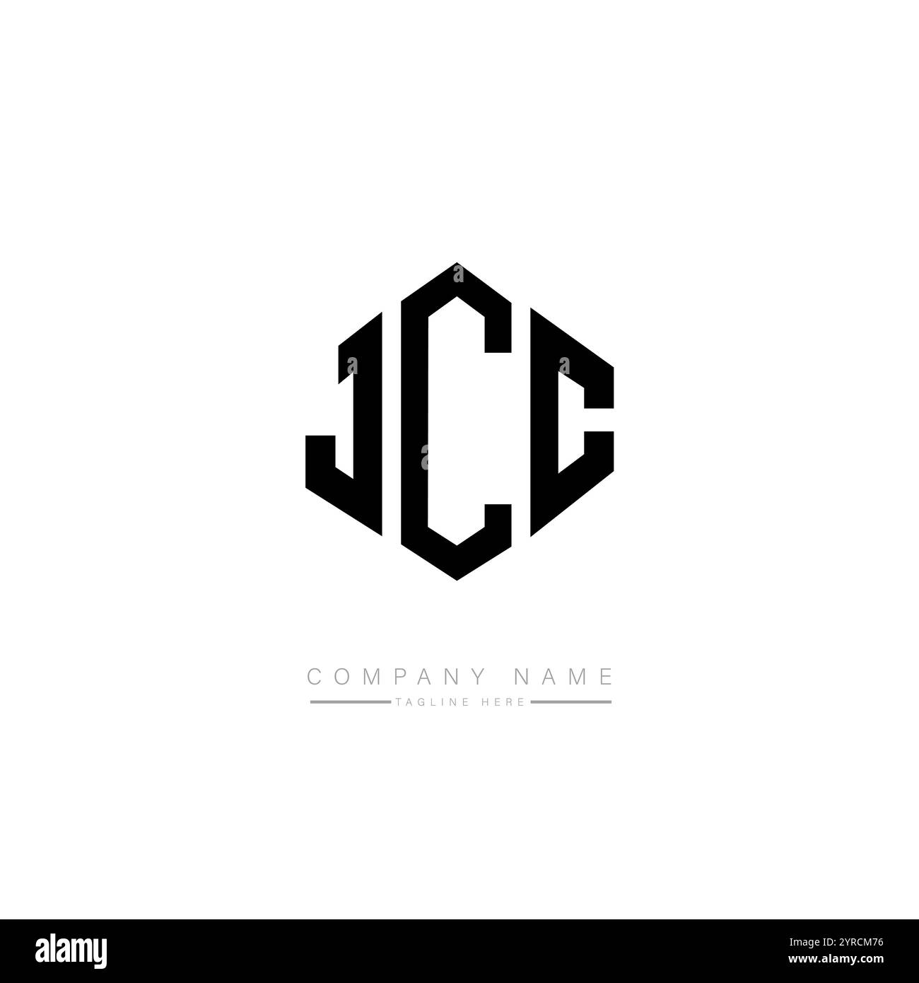 JCC letter logo design with polygon shape. JCC polygon and cube shape ...