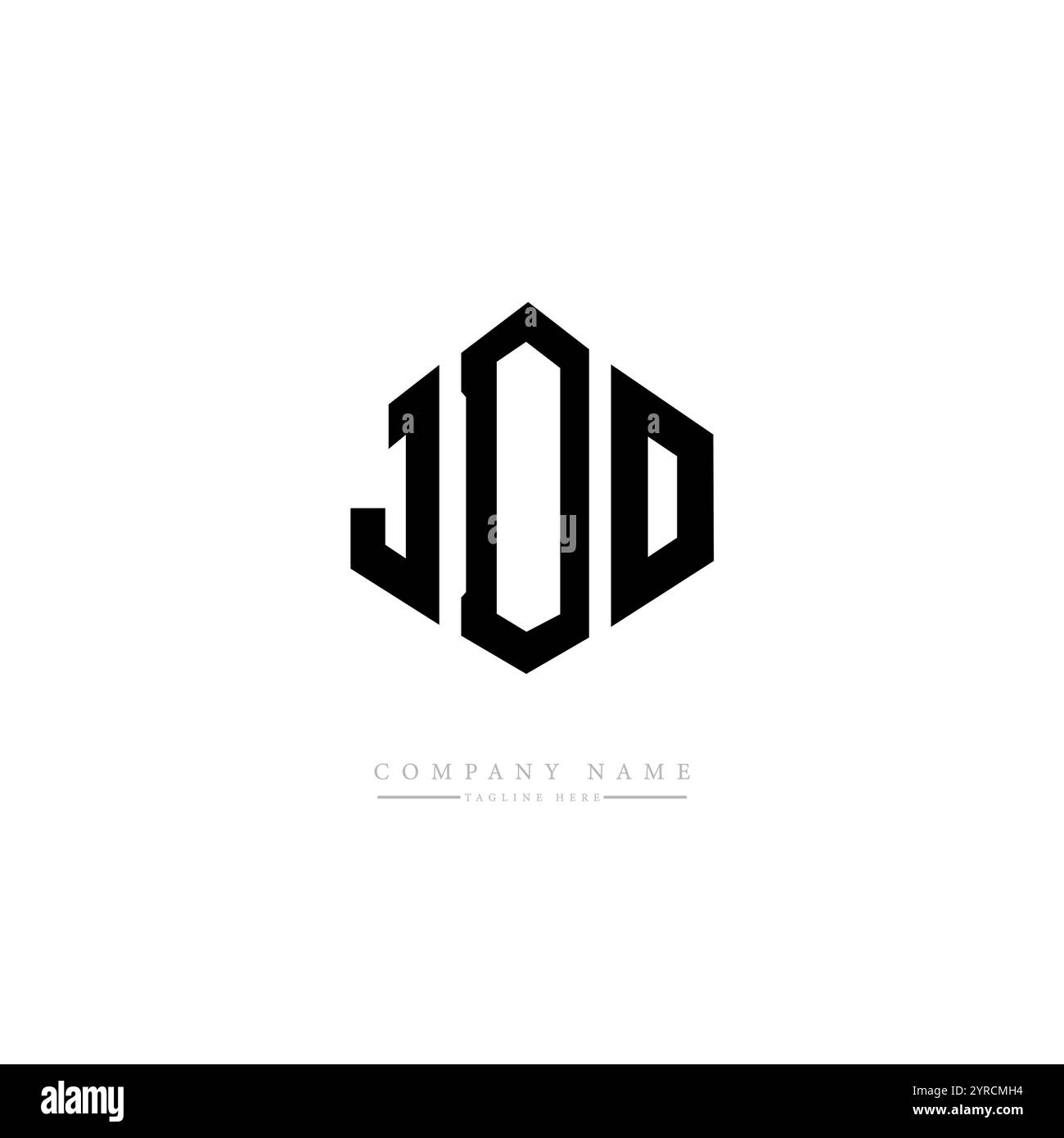 JDO letter logo design with polygon shape. JDO polygon and cube shape ...