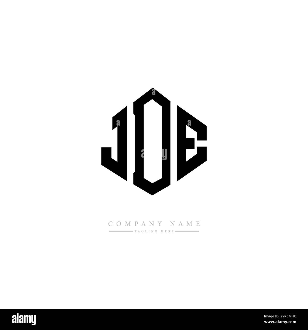 JDE letter logo design with polygon shape. JDE polygon and cube shape ...