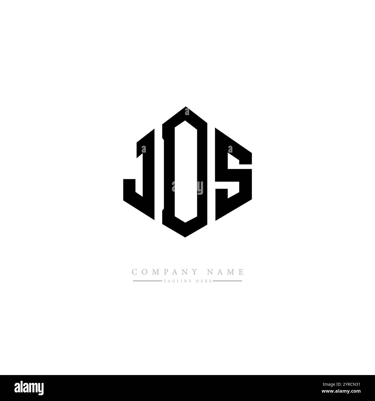 JDS letter logo design with polygon shape. JDS polygon and cube shape ...