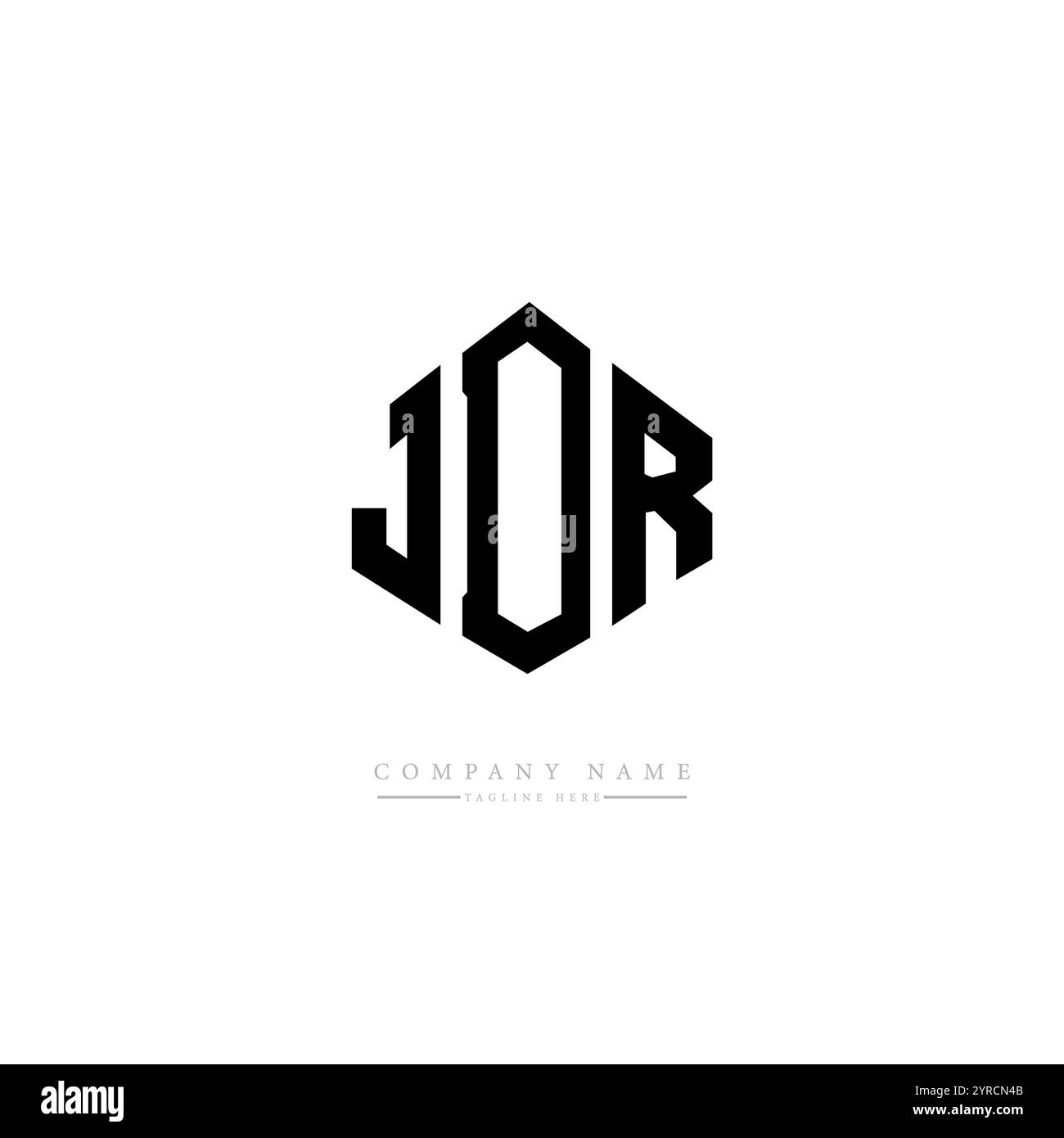 JDR letter logo design with polygon shape. JDR polygon and cube shape ...