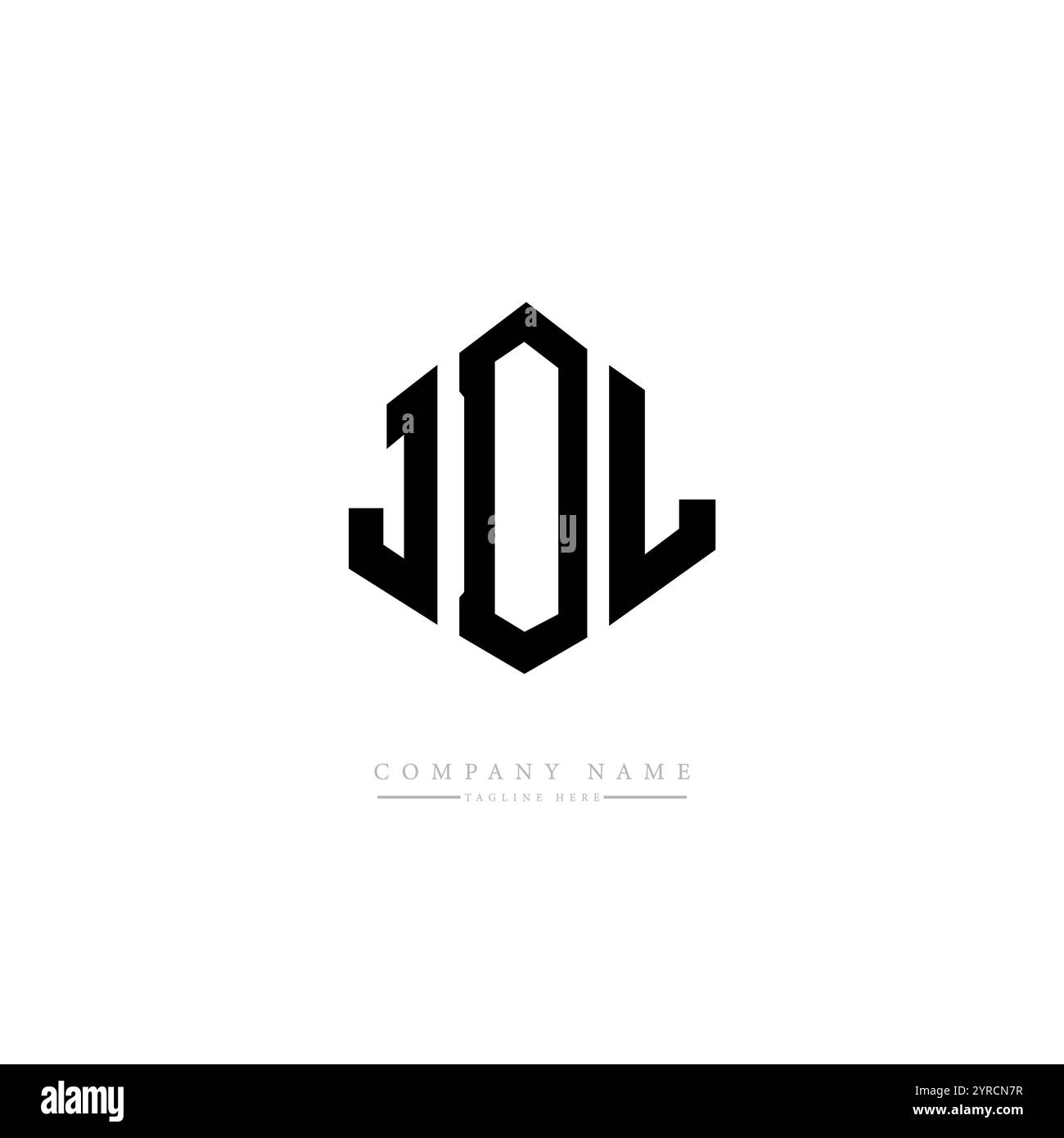 JDL letter logo design with polygon shape. JDL polygon and cube shape ...