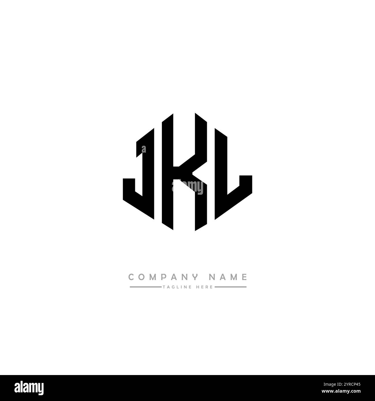 JKL letter logo design with polygon shape. JKL polygon and cube shape ...