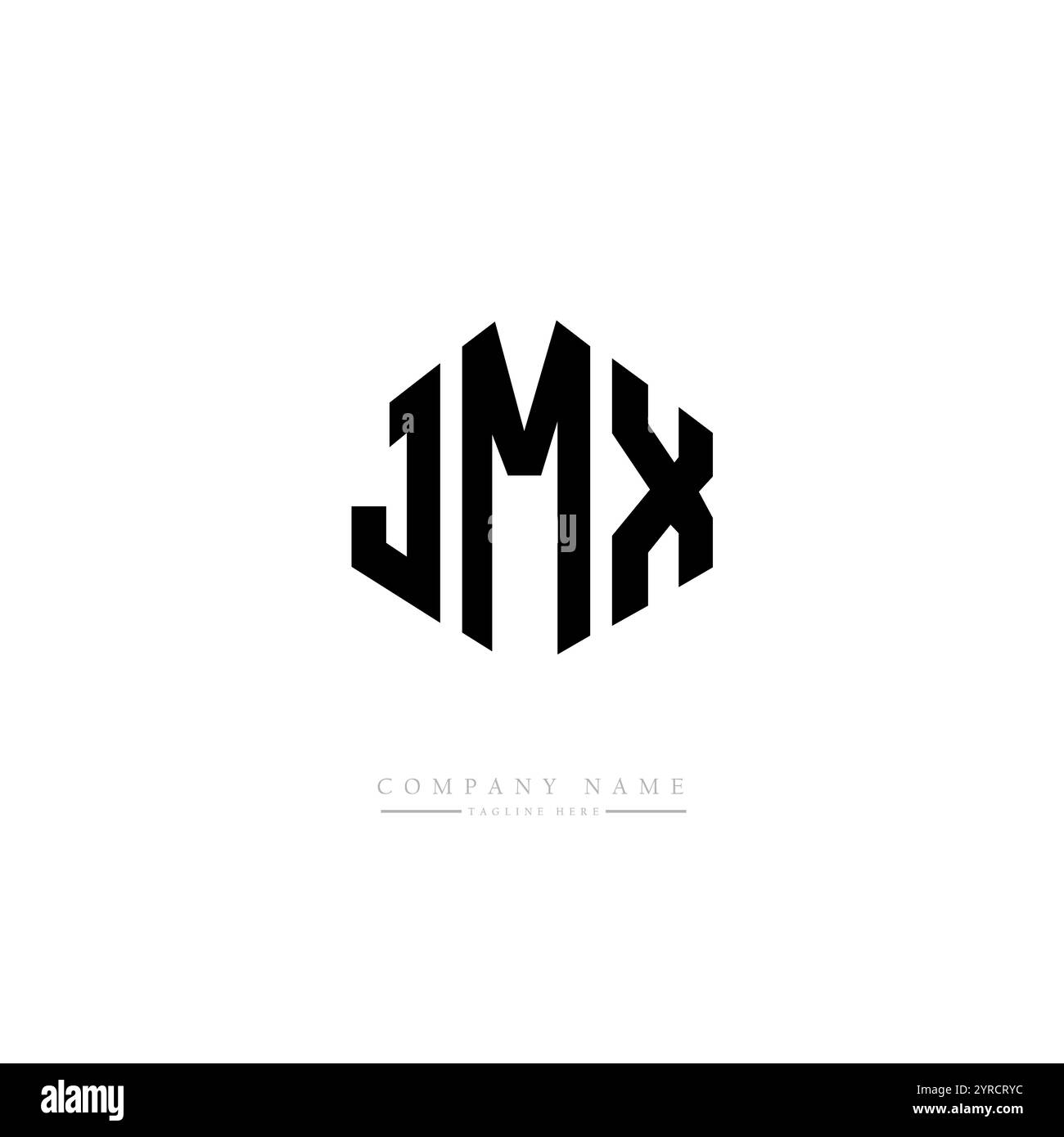 JMX letter logo design with polygon shape. JMX polygon and cube shape ...