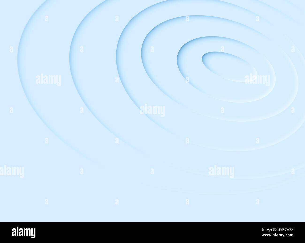 Abstract background of layered light blue circles with 3d effect. High ...