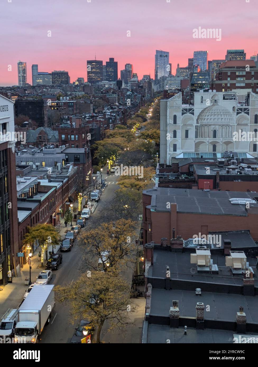 Boston skyline sunrise hi-res stock photography and images - Alamy