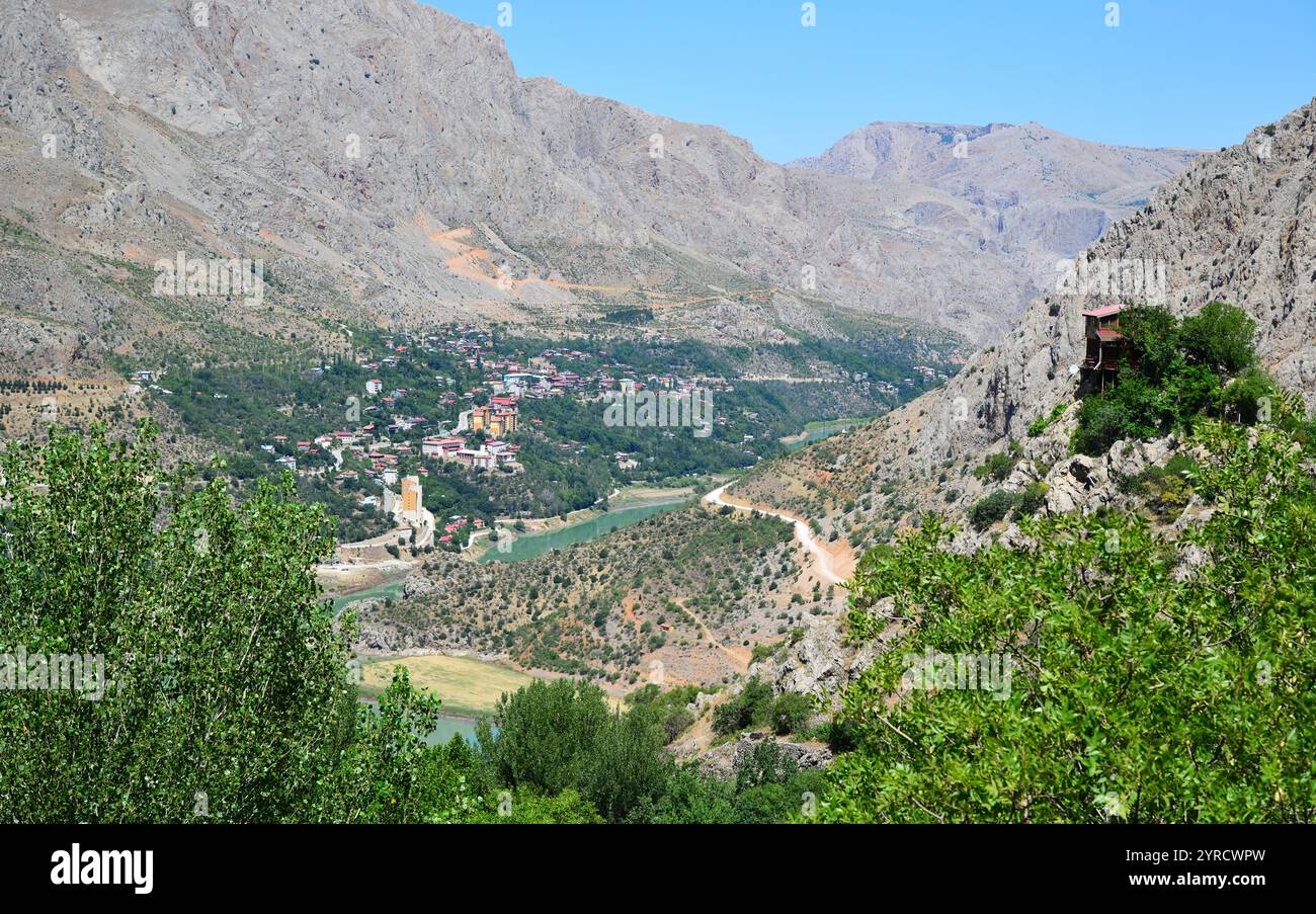 A view from Kemaliye Town in Erzincan, Turkey Stock Photo - Alamy