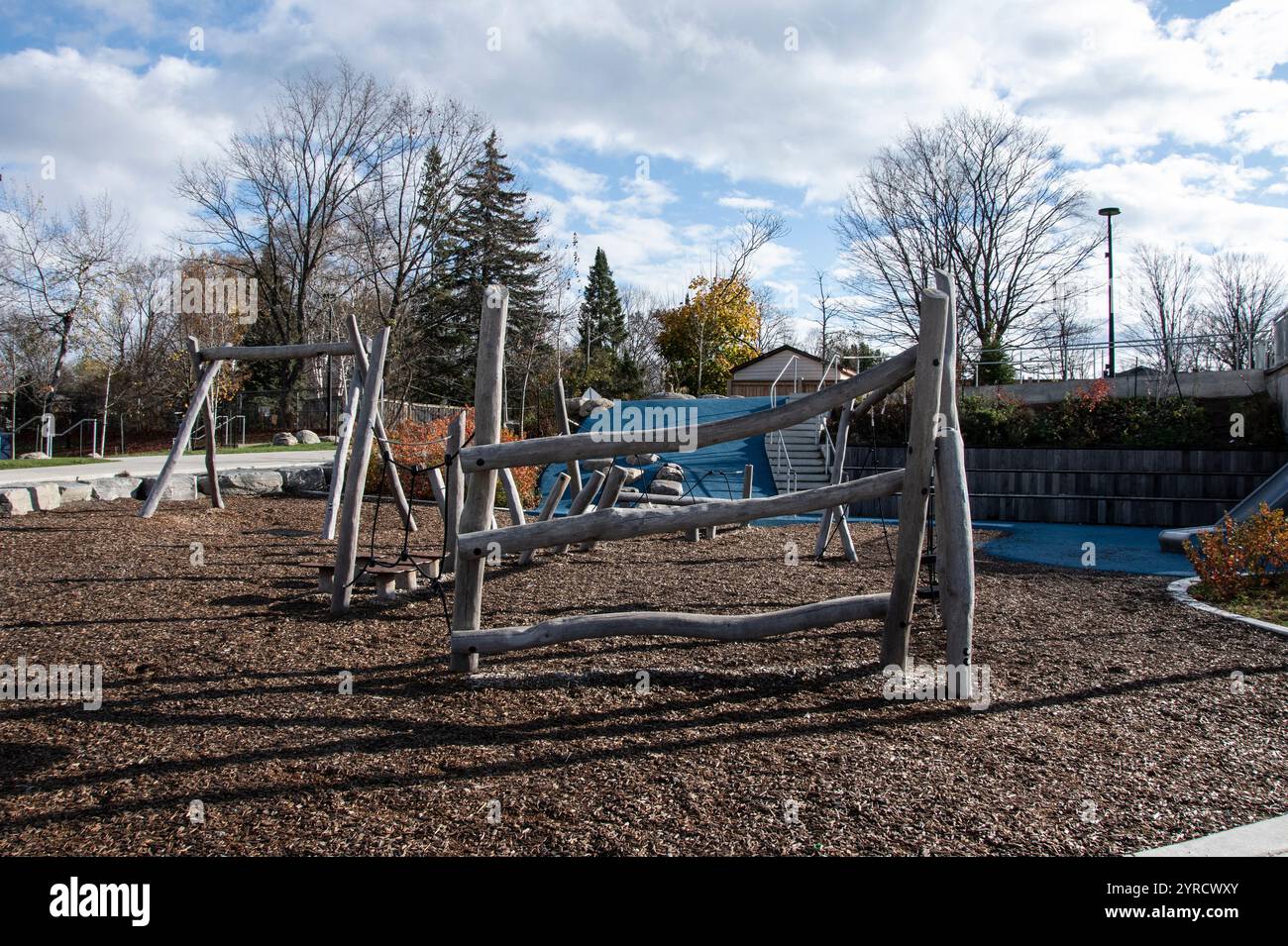 Playground at Town Square park on Innisfil Beach Road in Innisfil ...
