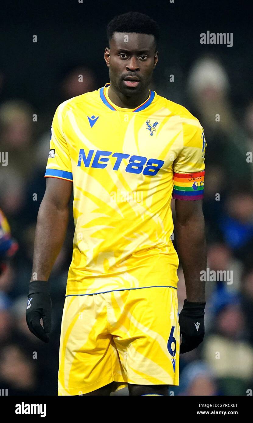 Crystal Palace's Marc Guehi wearing the Rainbow Laces captain's armband ...