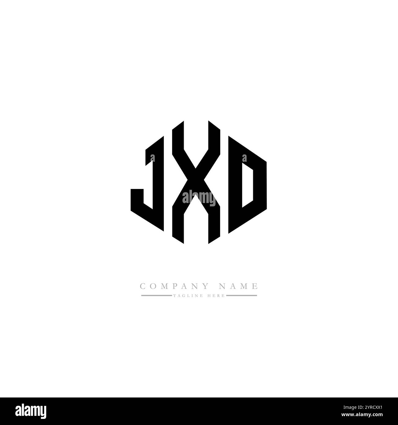 JXO letter logo design with polygon shape. JXO polygon and cube shape ...
