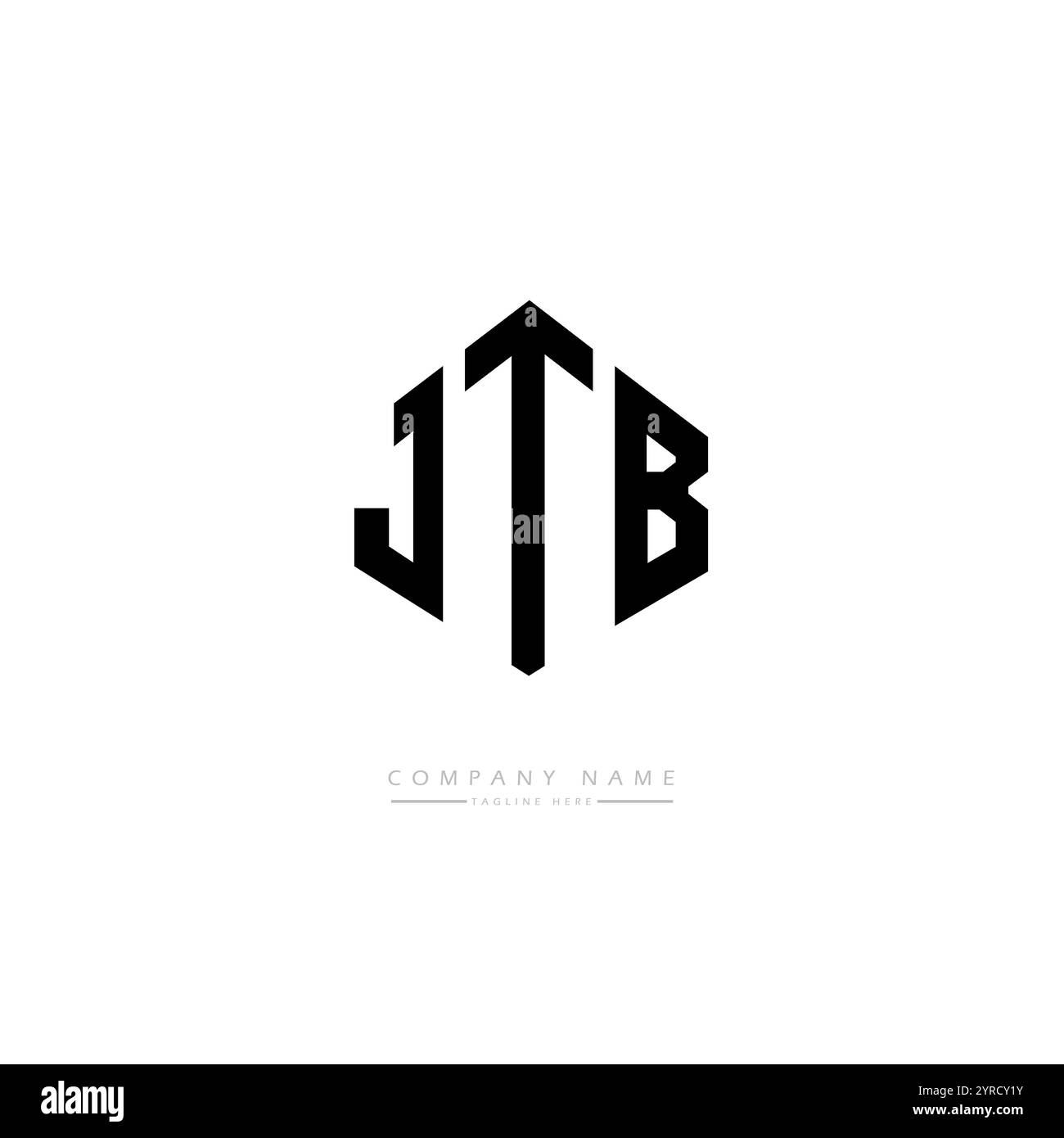 JTB letter logo design with polygon shape. JTB polygon and cube shape logo design. JTB hexagon ...