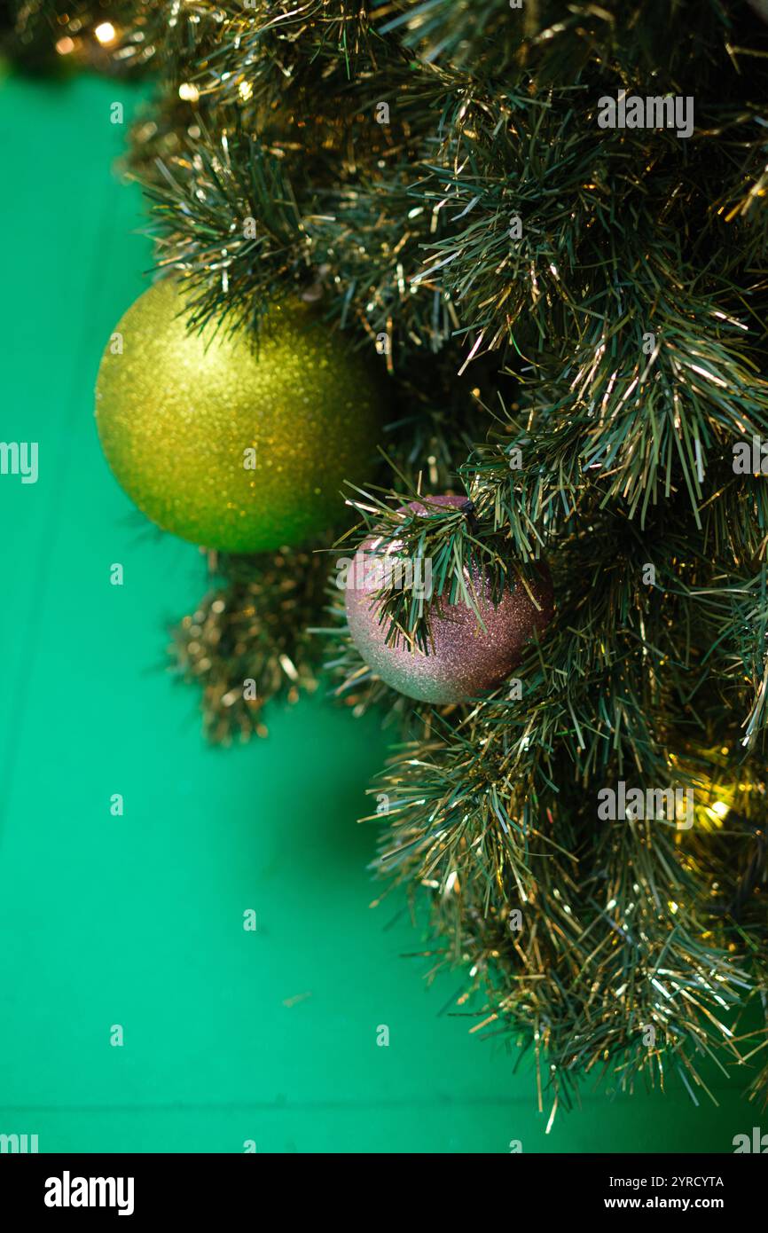 Glowing christmas tree decorations on hi-res stock photography and ...