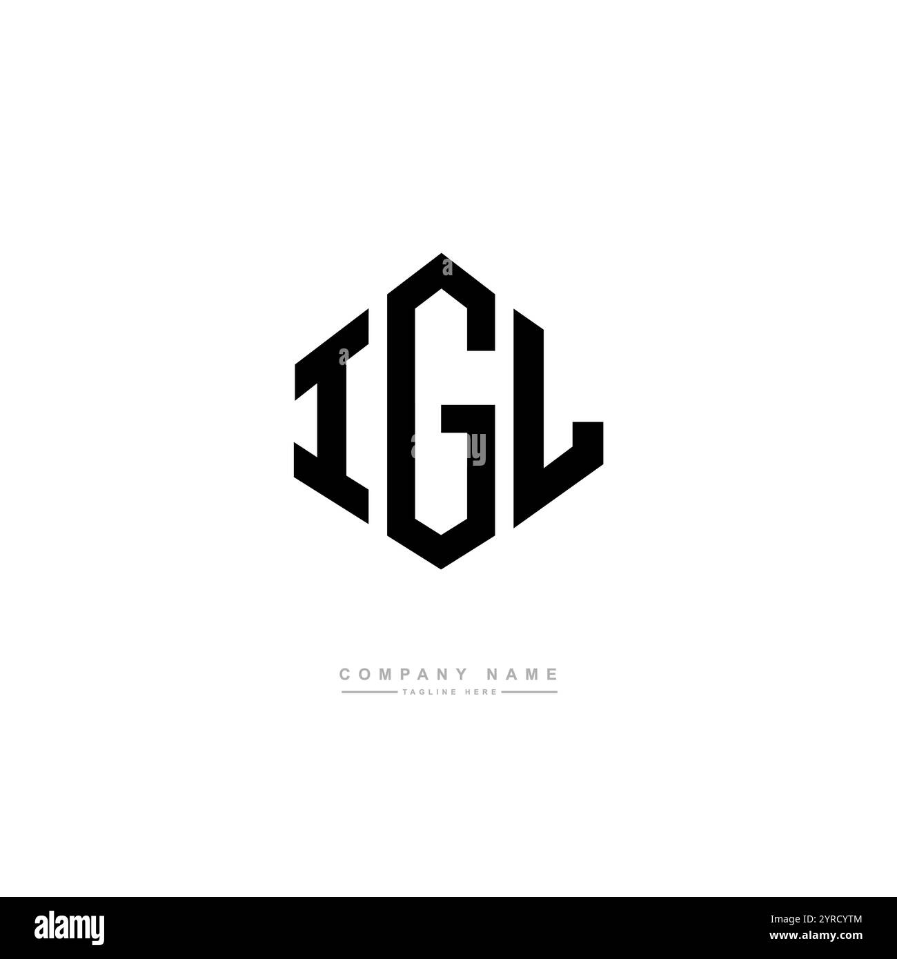 IGL letter logo design with polygon shape. IGL polygon and cube shape ...