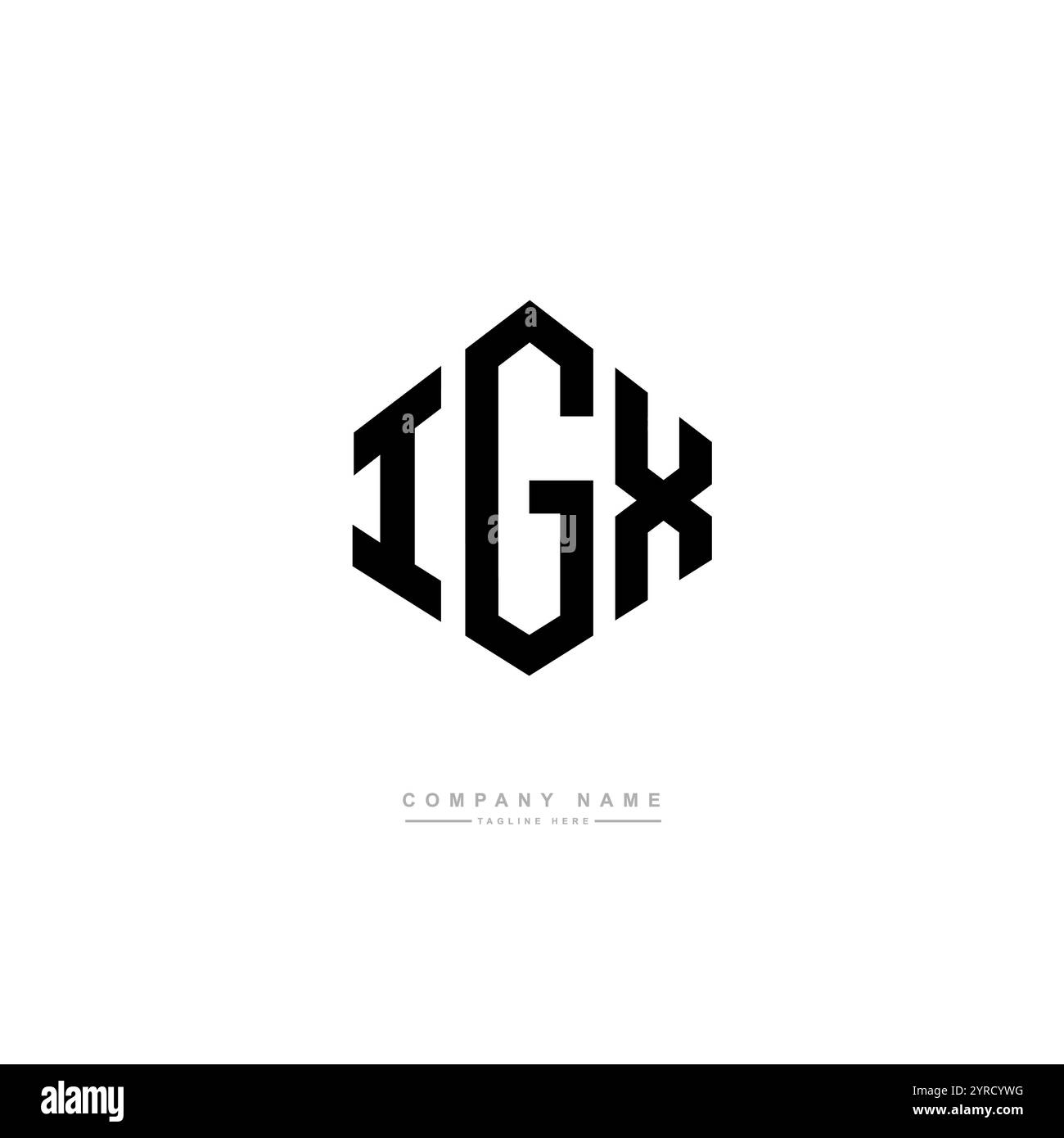 Igx logo design Black and White Stock Photos & Images - Alamy