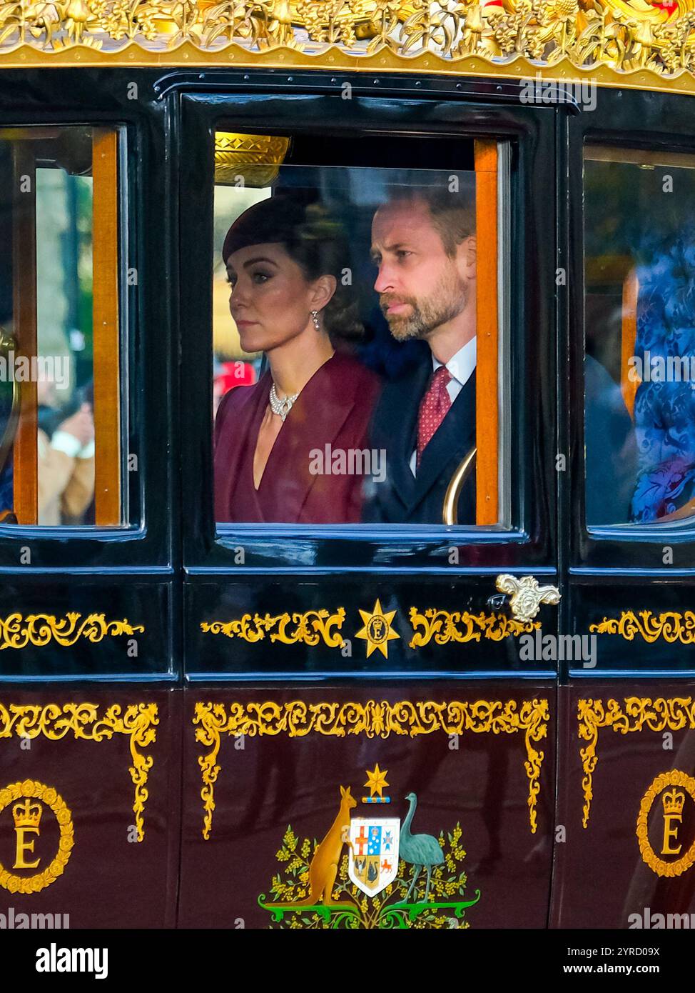 London, UK. 3rd December, 2024. A carriage procession for the Qatari ...