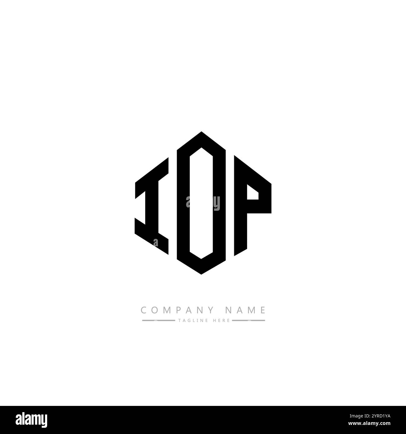 Iop Letter Logo Design With Polygon Shape Iop Polygon And Cube Shape