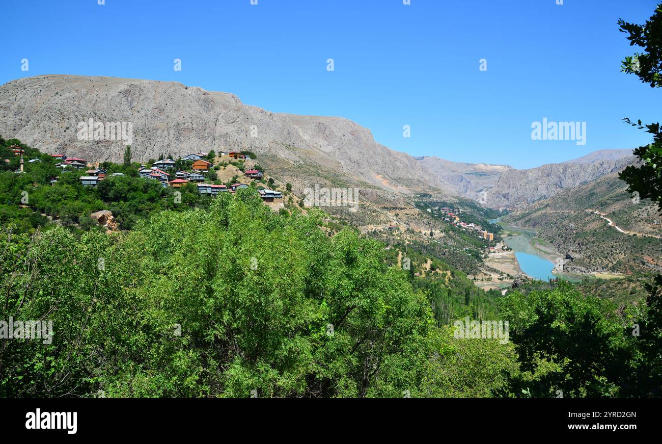 A view from Kemaliye Town in Erzincan, Turkey Stock Photo - Alamy