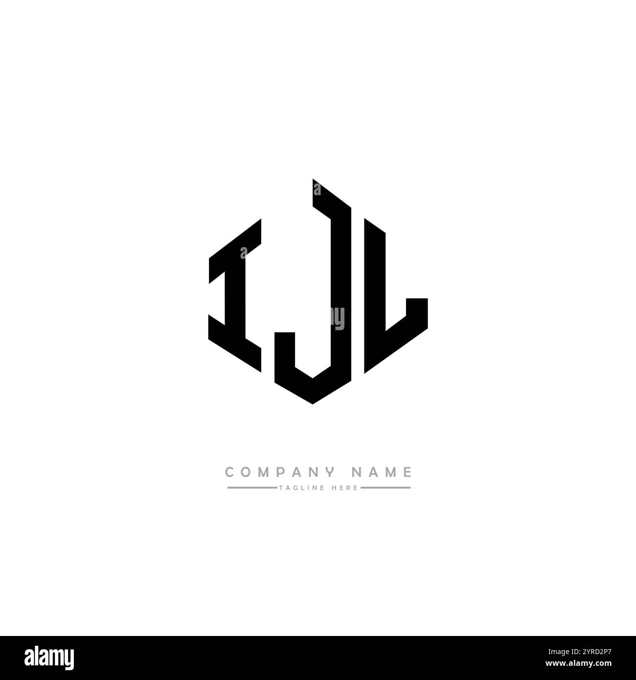 IJL letter logo design with polygon shape. IJL polygon and cube shape ...