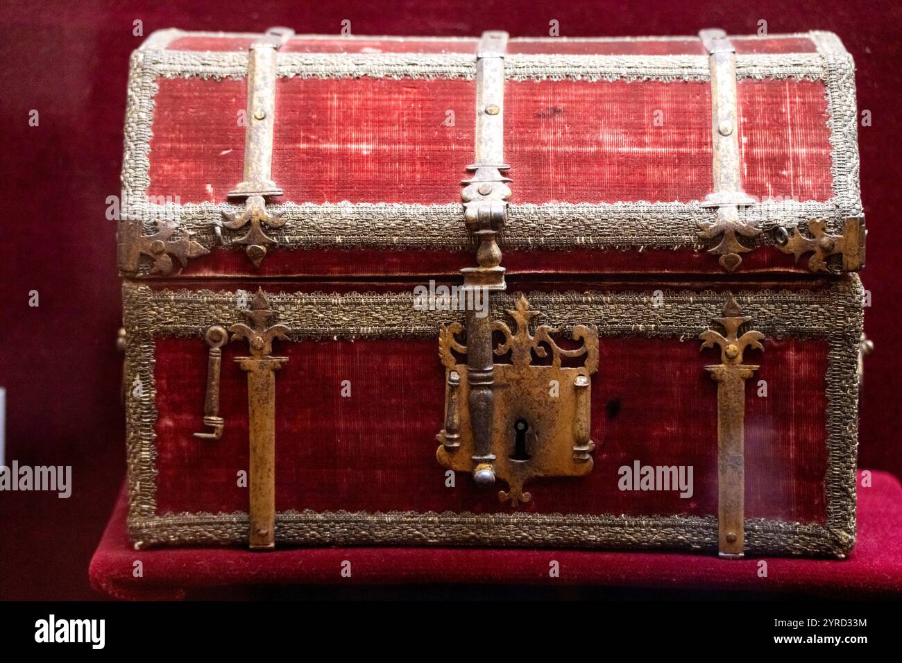 Medieval chest from the 16th century, attributed to Doña Eylo, wife of ...