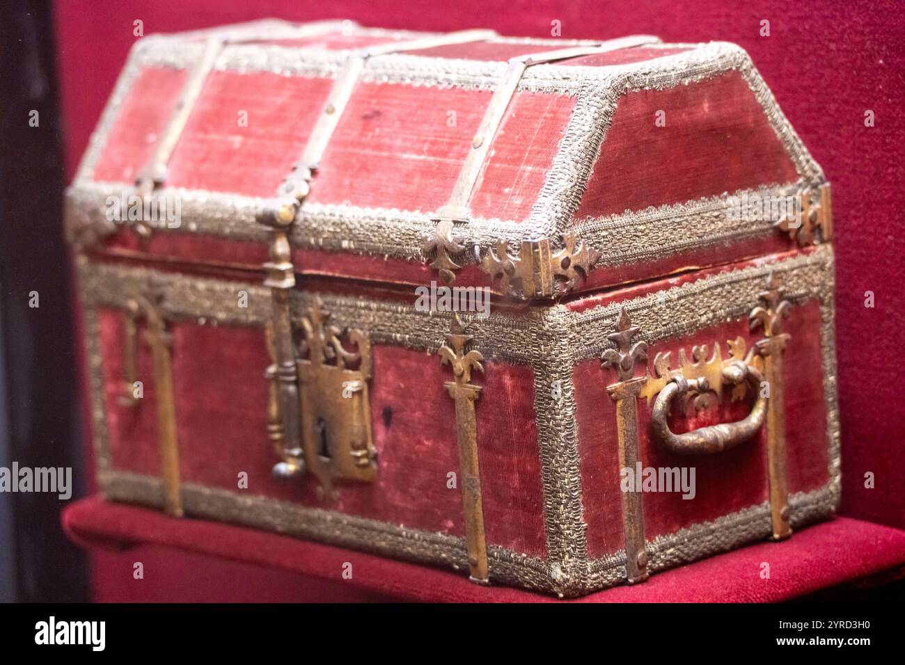 Medieval chest from the 16th century, attributed to Doña Eylo, wife of ...