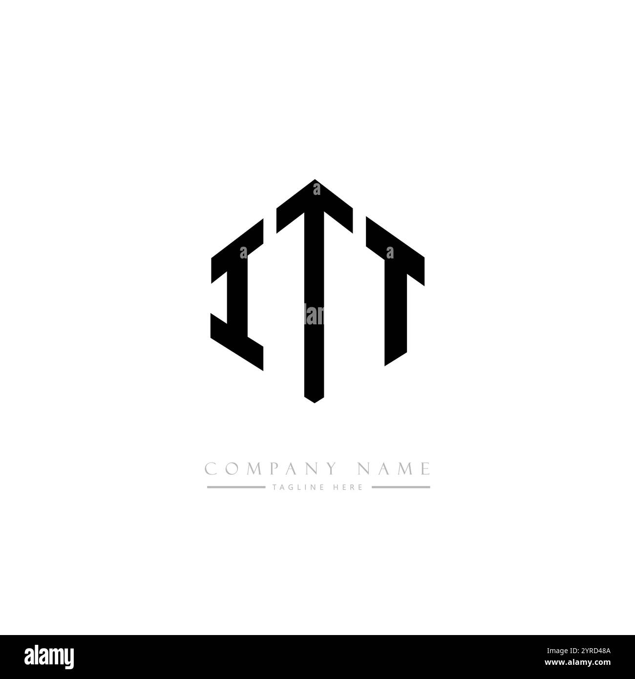 ITN, ITN logo, ITN letter, ITN polygon, ITN hexagon, ITN cube, ITN ...