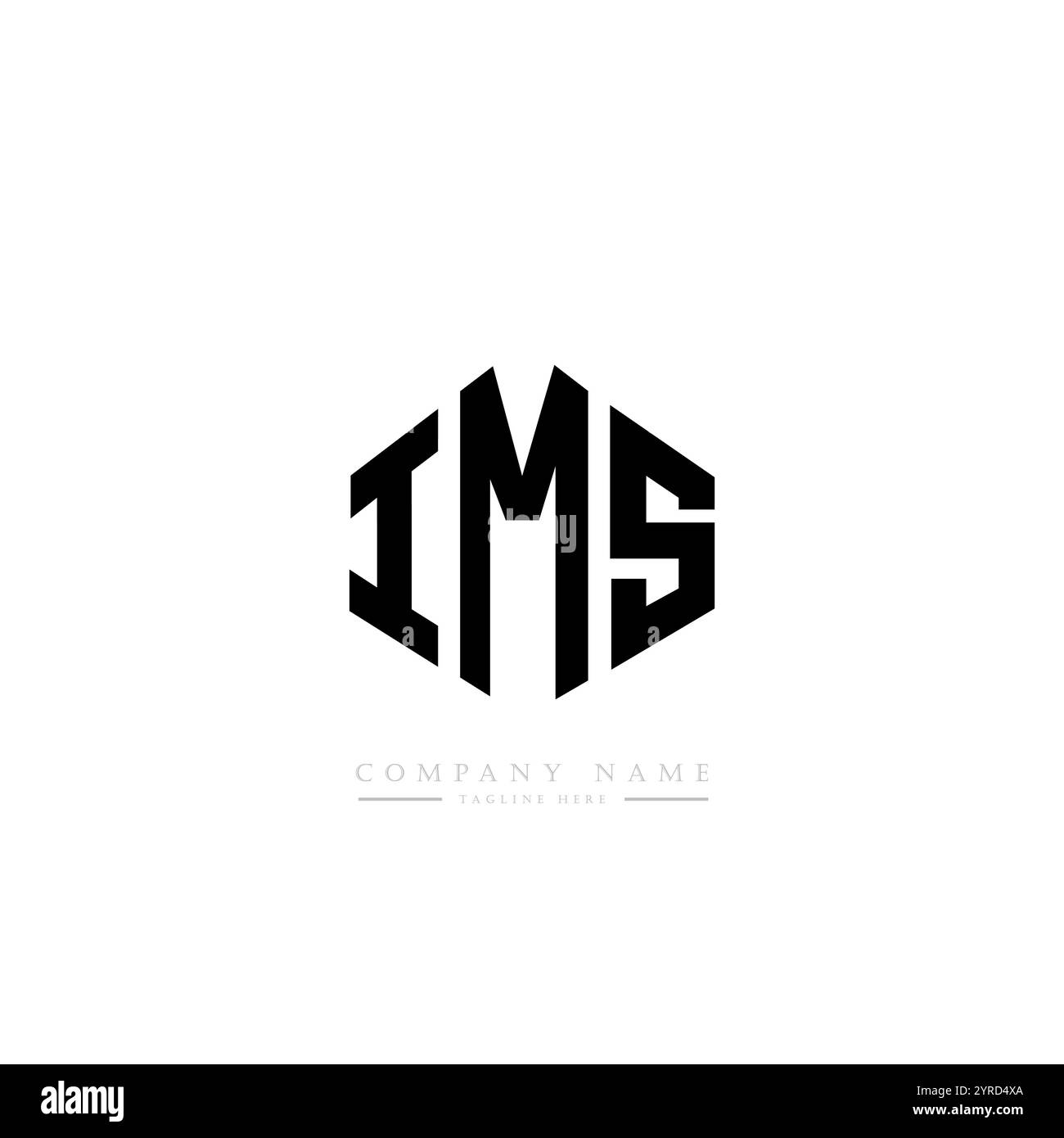 IMS letter logo design with polygon shape. IMS polygon and cube shape ...