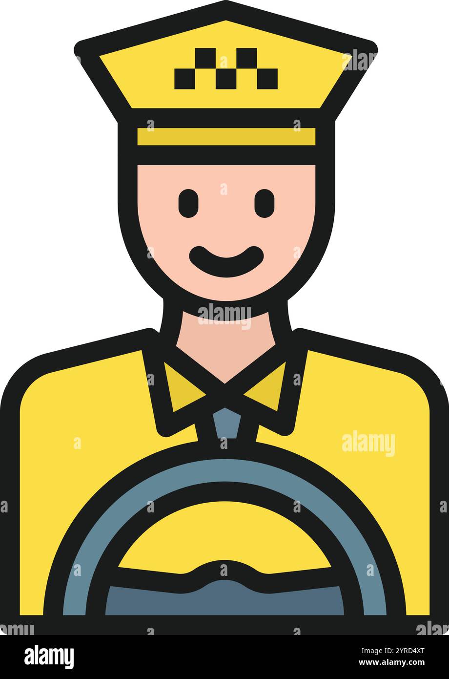 Taxi Driver icon vector image. Suitable for mobile application web ...