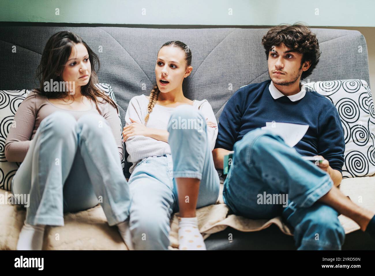 Serious young college students hi-res stock photography and images - Alamy
