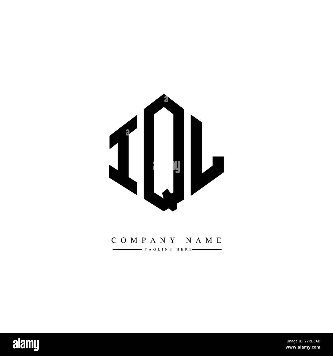 IQL letter logo design with polygon shape. IQL polygon and cube shape ...