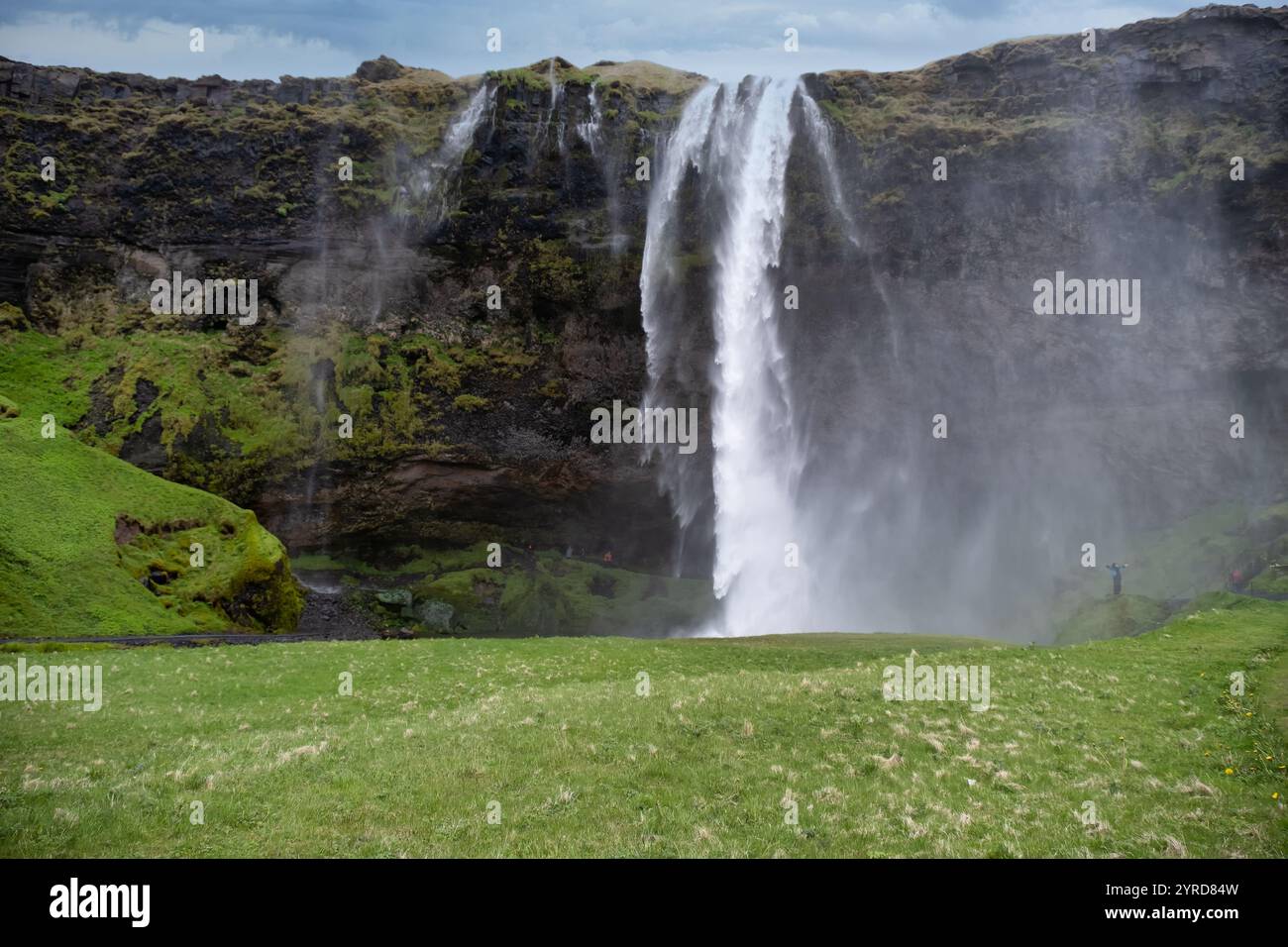 Seljalandsfoss Waterfall in Iceland: Iconic Scenic Beauty Surrounded by ...