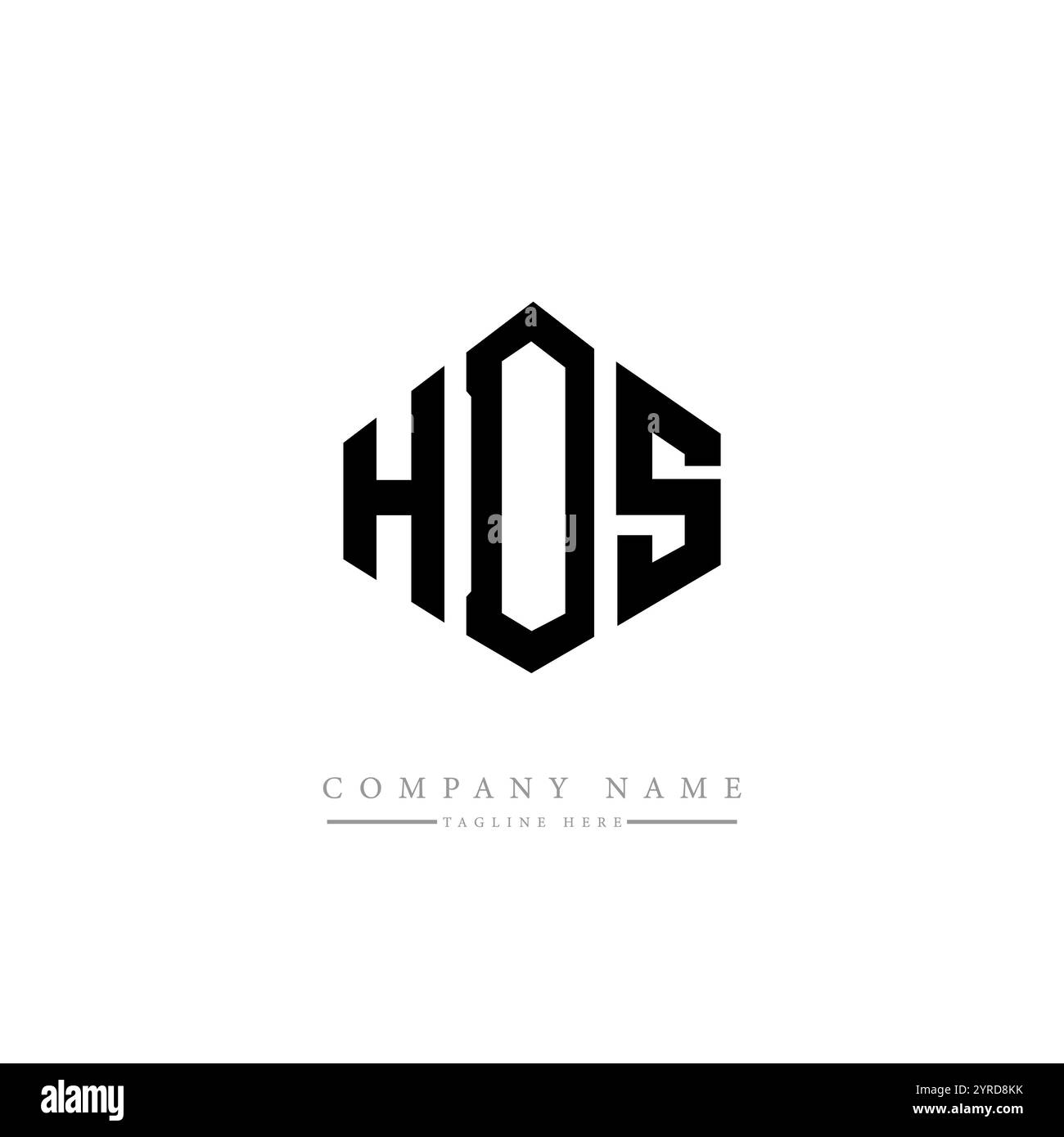 HDS letter logo design with polygon shape. HDS polygon and cube shape ...