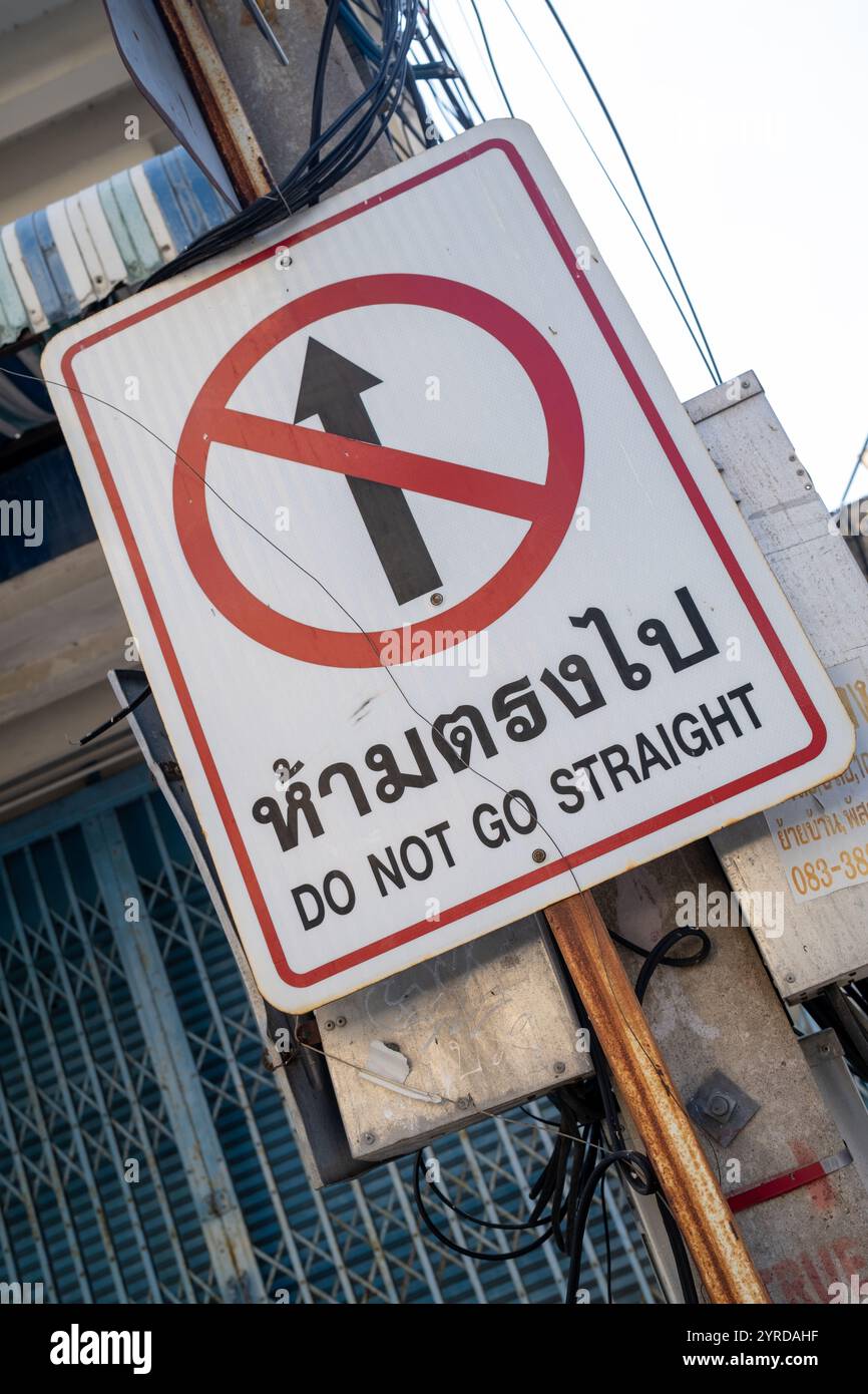 Traffic sign thailand hi-res stock photography and images - Alamy