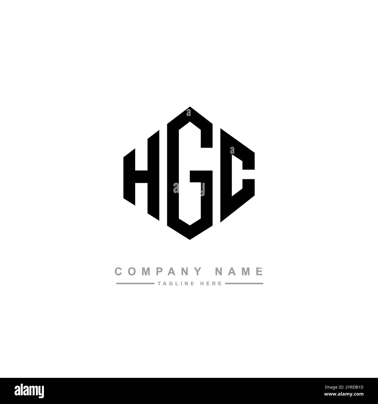 HGC letter logo design with polygon shape. HGC polygon and cube shape logo design. HGC hexagon ...