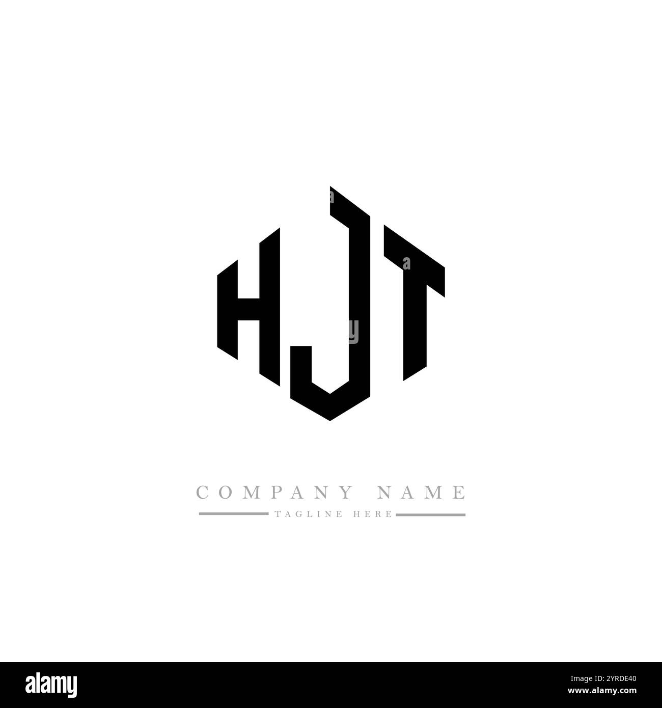 HJT letter logo design with polygon shape. HJT polygon and cube shape logo design. HJT hexagon ...