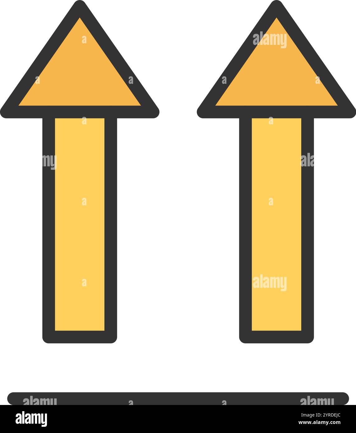 This Side Up icon vector image. Suitable for mobile application web ...