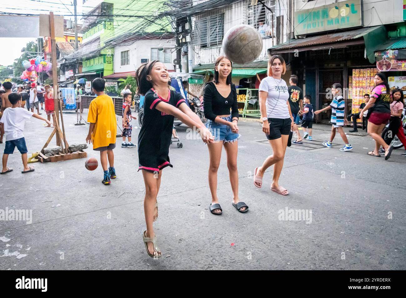 Filipino Children Playing Sports