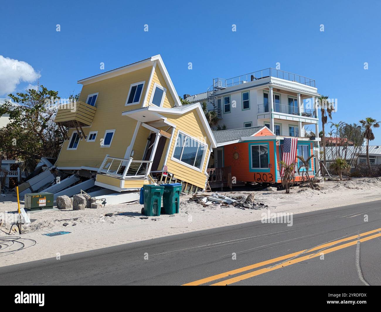 post storm damage in florida Stock Photo - Alamy
