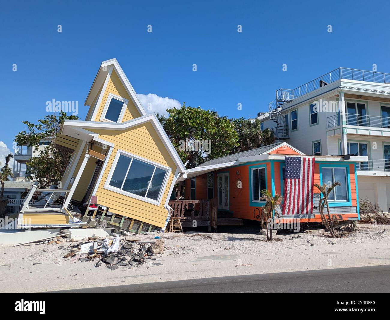 post storm damage in florida Stock Photo - Alamy