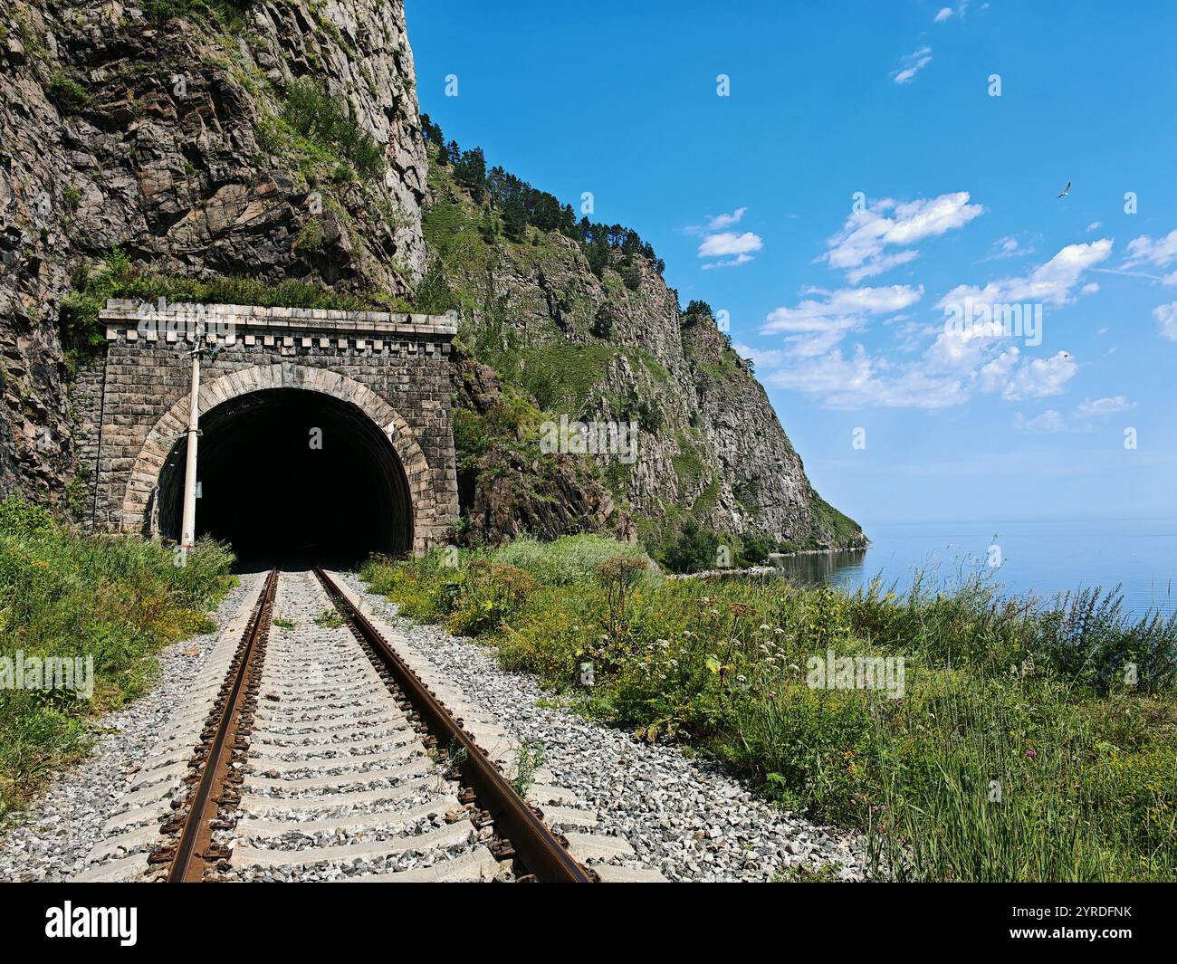 Old tunnel on Circum-Baikal Railway Stock Photo - Alamy
