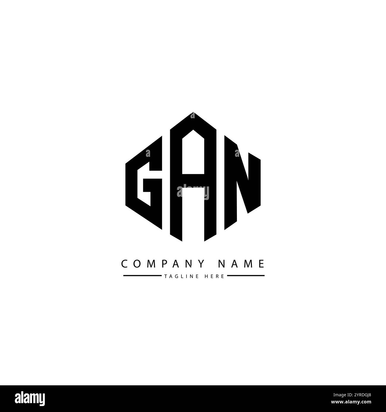 Gan hexagon Stock Vector Images - Alamy