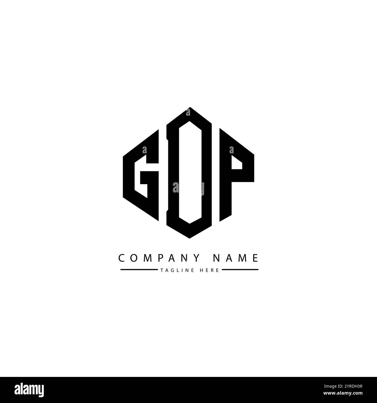 GDP letter logo design with polygon shape. GDP polygon and cube shape ...