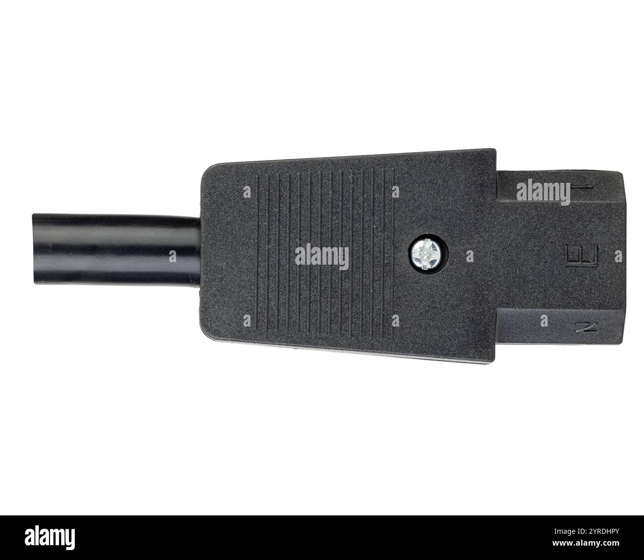 Side View of Black C13 Power Plug Stock Photo - Alamy
