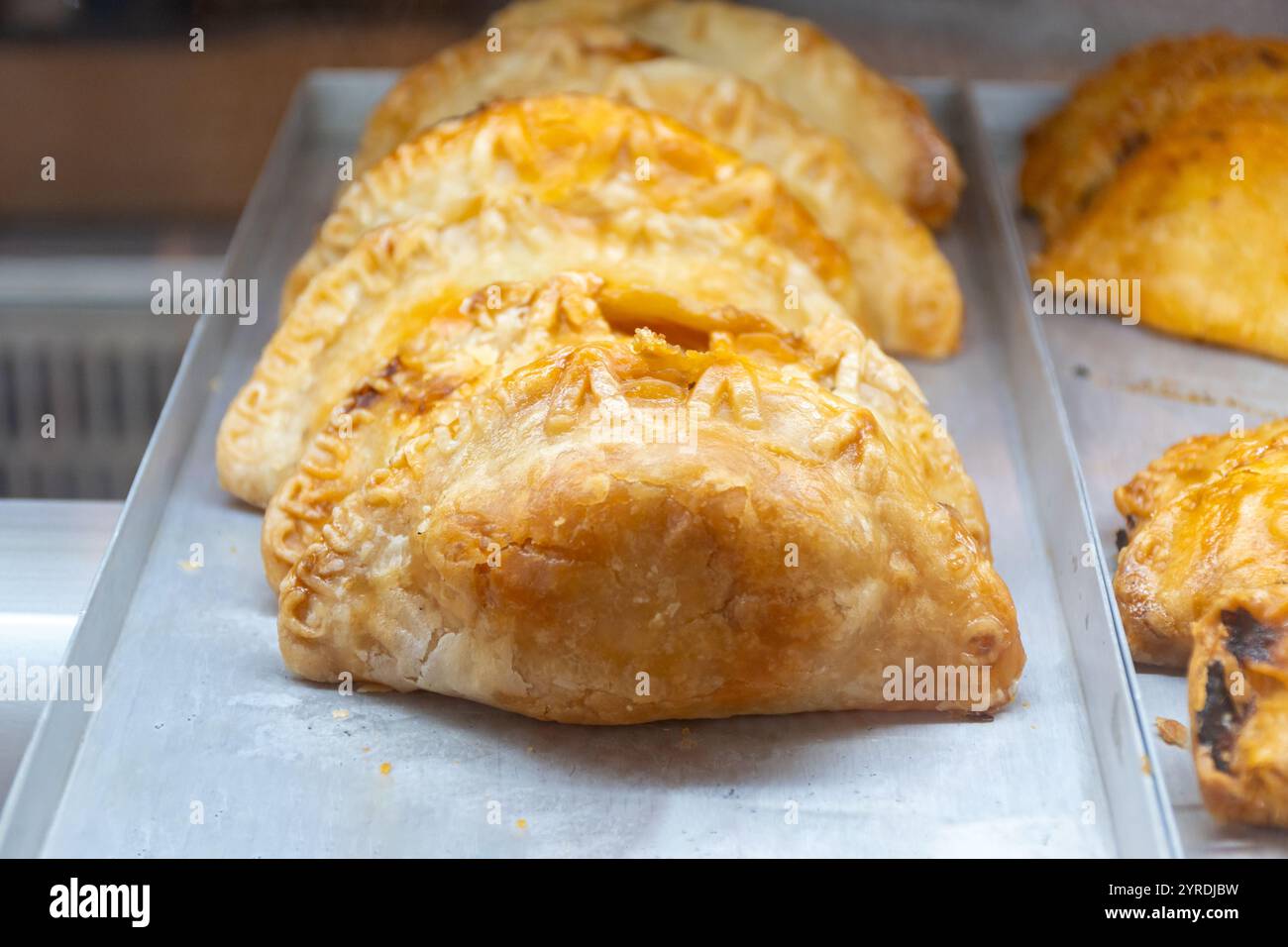 Traditional Spanish and Latin American tasty pies empanadas with ...