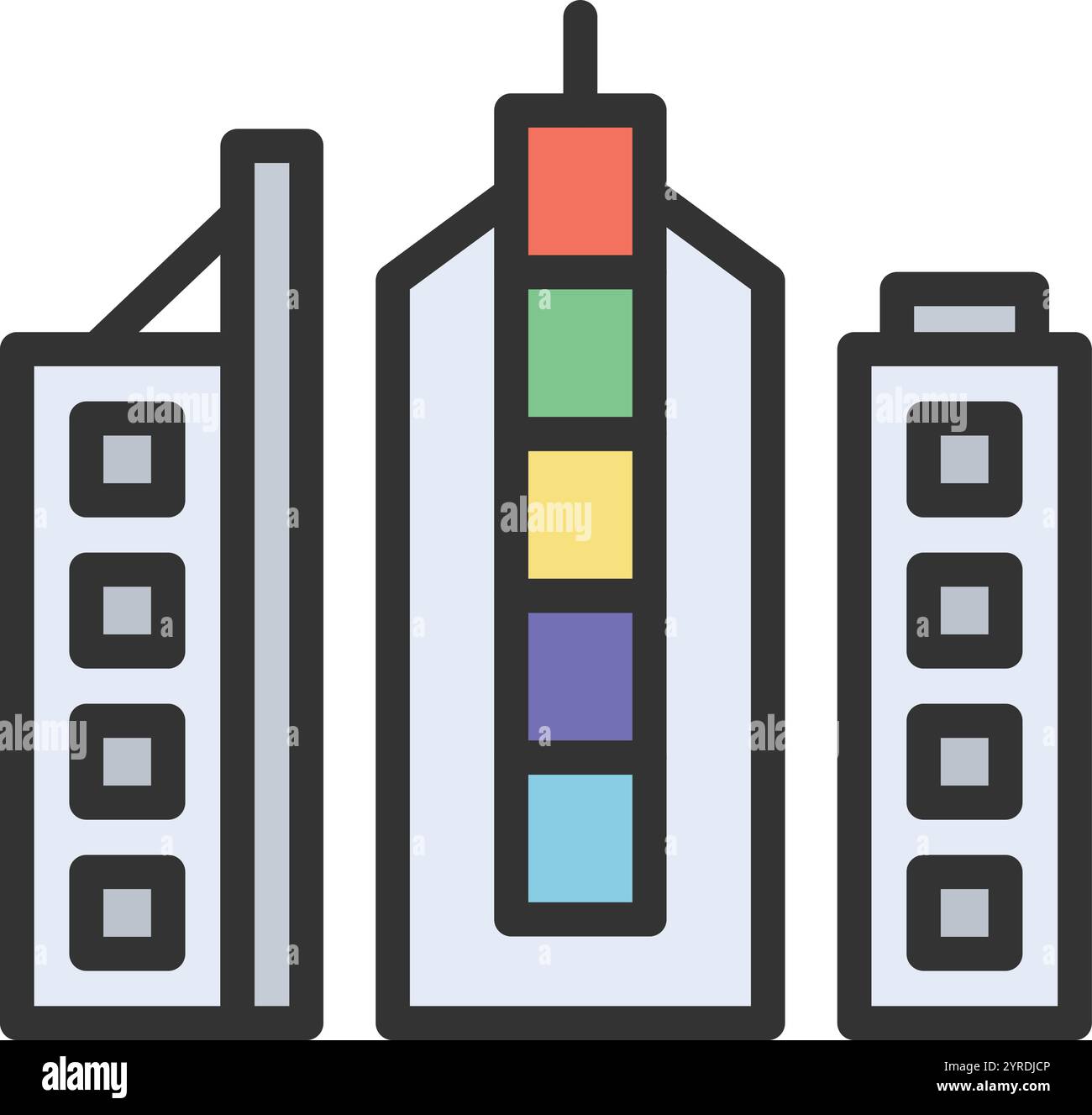 Times Square icon vector image. Suitable for mobile application web application and print media ...