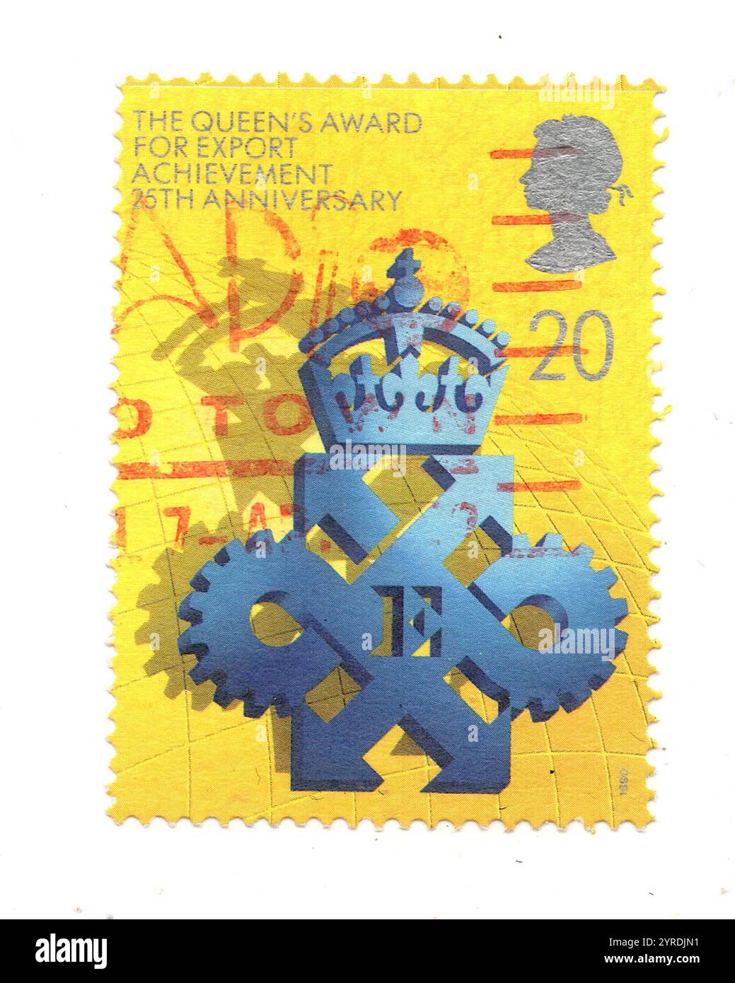 A vintage postage stamp from Great Britain featuring the Export ...